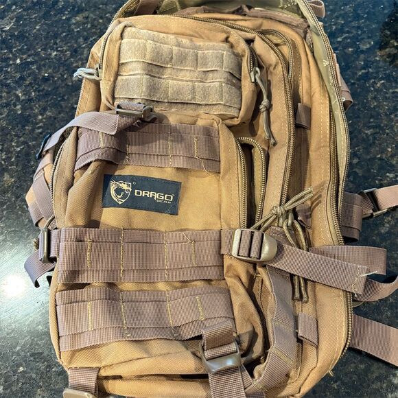 Drago | Bags | Drago Tactical Backpack Durable Multicompartment Molle ...